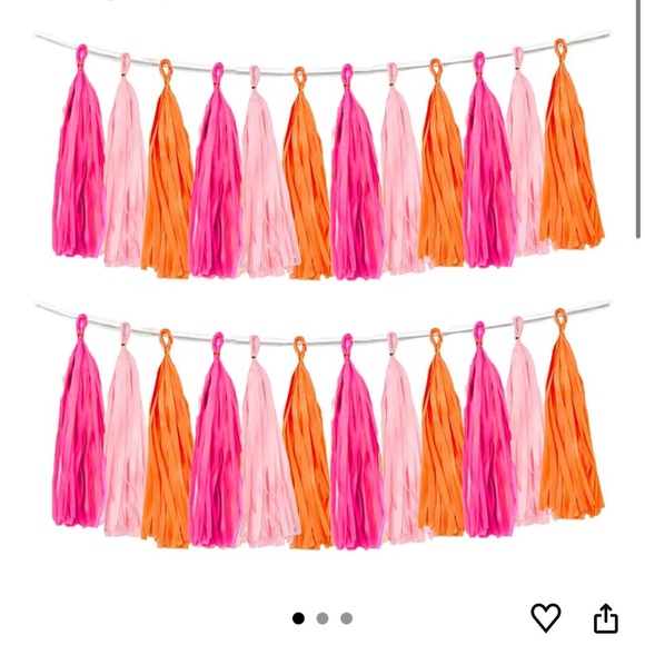 Amazon | Accents | Pink Orange Party Streamers | Poshmark